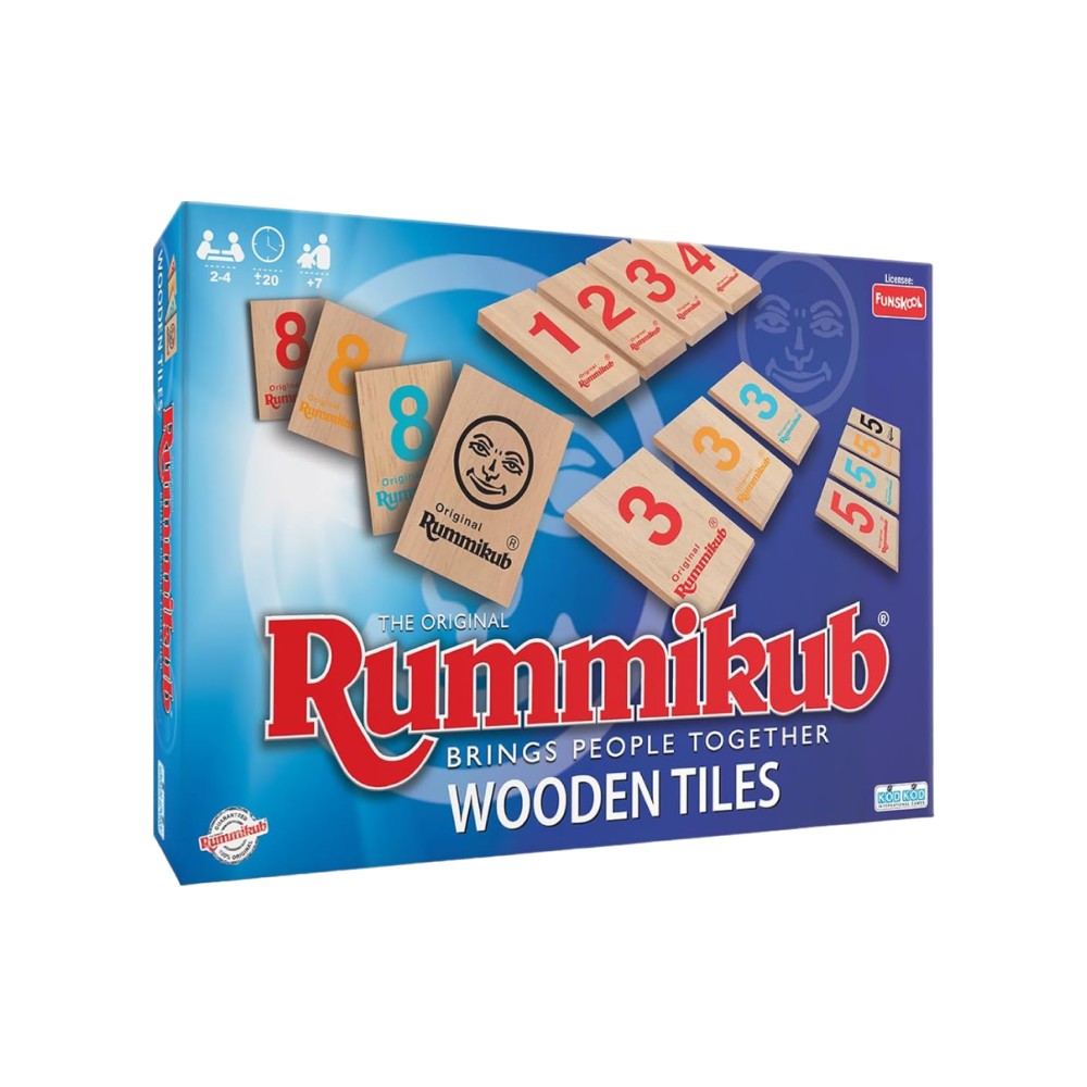 Funskool Rummikub Wooden Tiles Board Game Price - Buy Online at ₹1149 ...