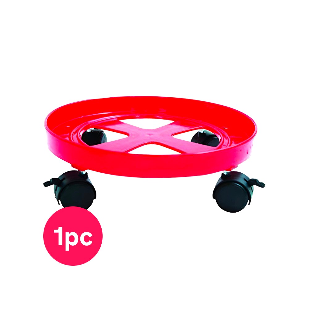 Prestige Round Plastic Cylinder Trolley (Red) Price - Buy Online at ...