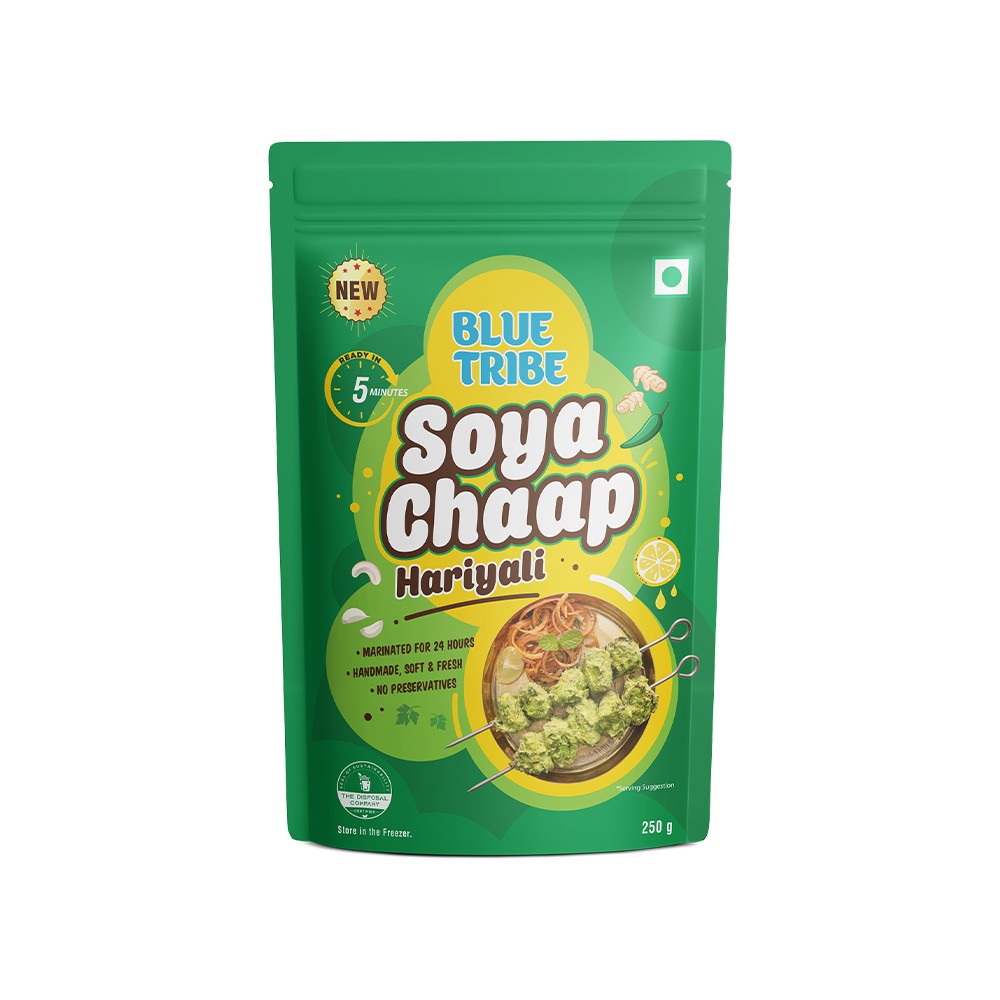 Blue Tribe Foods Marinated Soya Chaap - Hariyali Price - Buy Online at ...