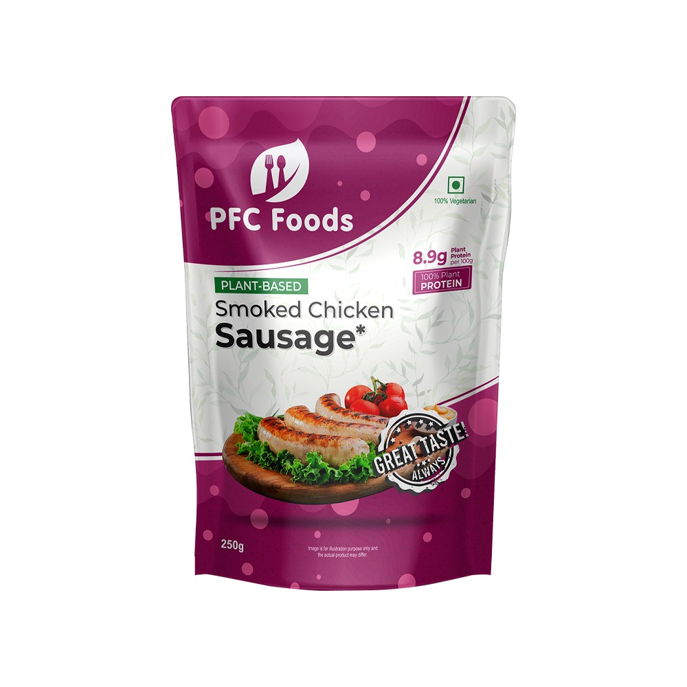 PFC Foods Plant-Based Smoked Chicken Sausage Price - Buy Online at Best ...