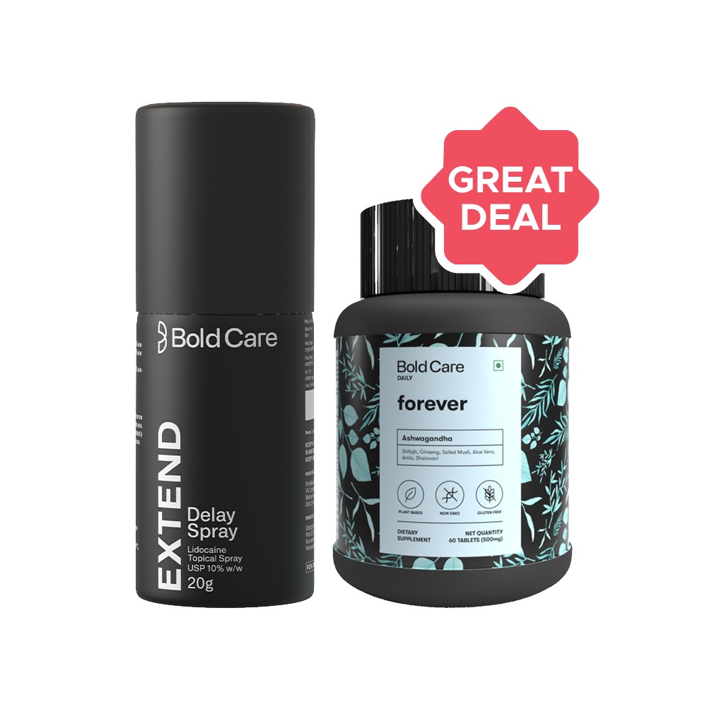 Bold Care Extend Delay Spray with Lidocaine 10% for Men + Forever ...