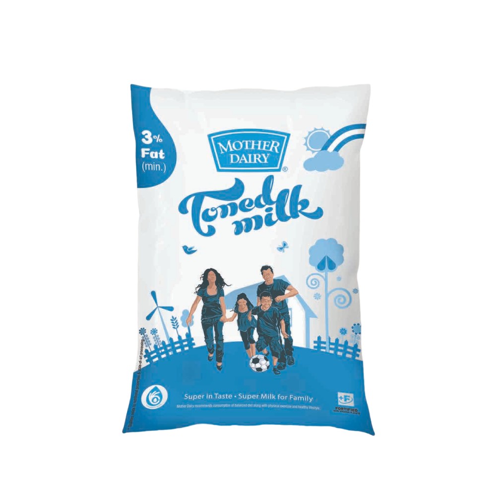 Mother Dairy Toned Toned Milk Price - Buy Online at Best Price in India