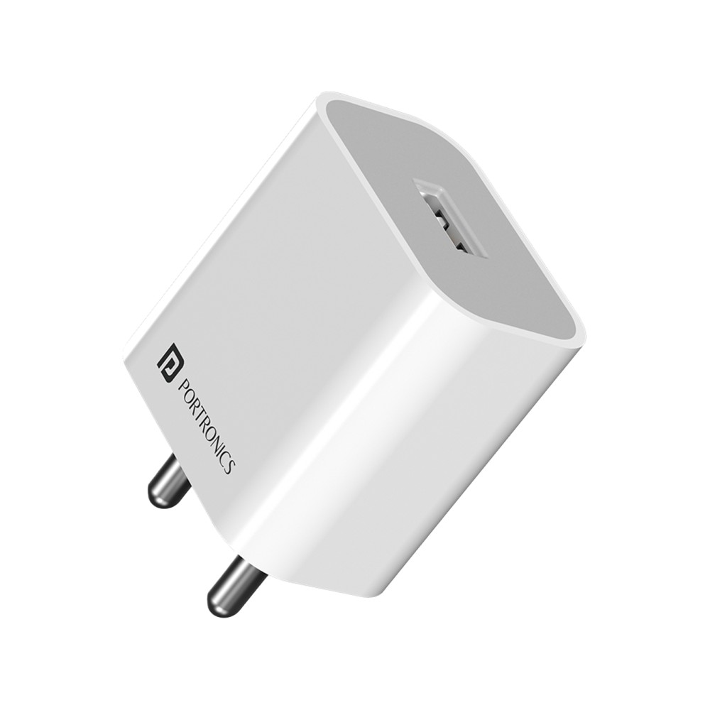 Portronics Charging Adapter (with USB Port, 12W, White) Price - Buy ...