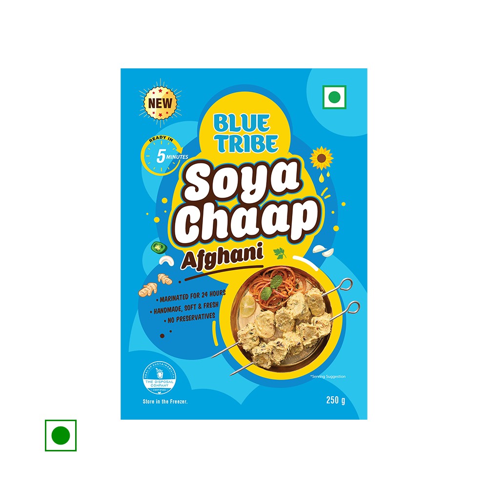 Blue Tribe Foods Soya Chaap - Afghani (Ready To Eat) Price - Buy Online ...