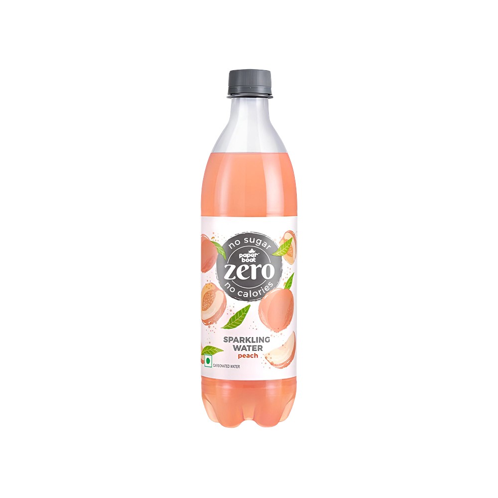 paper boat Zero Sugar Peach Sparkling Water Price - Buy Online at ₹59 ...