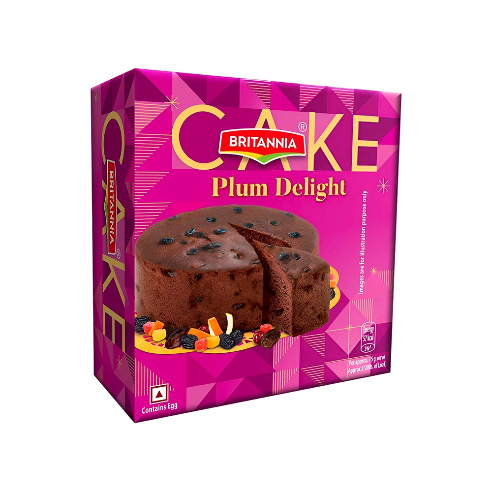 Britannia Delight Plum Cake (Contains Egg) Price - Buy Online at Best ...