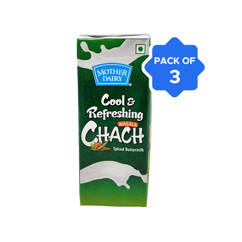 Mother Dairy Spiced Salted Buttermilk - Pack of 3 Price - Buy Online at ...