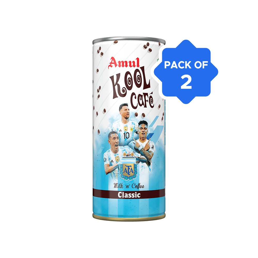 Amul Kool Cafe Milk 'n' Coffee Flavoured Milk (Can) - Pack of 2 Price ...