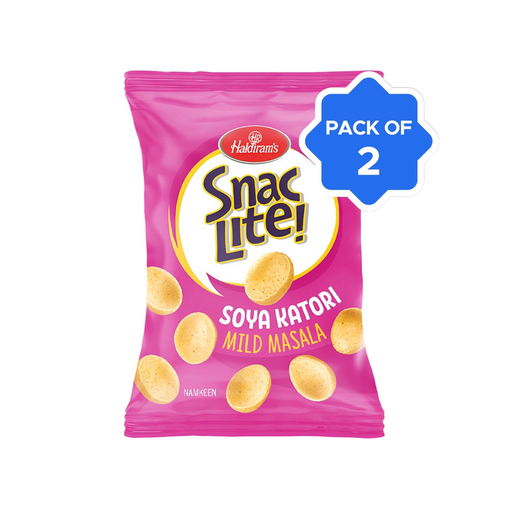 Haldiram's Snac Lite Soya Katori, Mild Masala - Pack of 2 Price - Buy ...