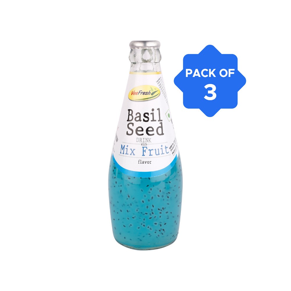 Vee Fresh Basil Seed Juice with Mix Fruit Flavour - Pack of 3 Price ...