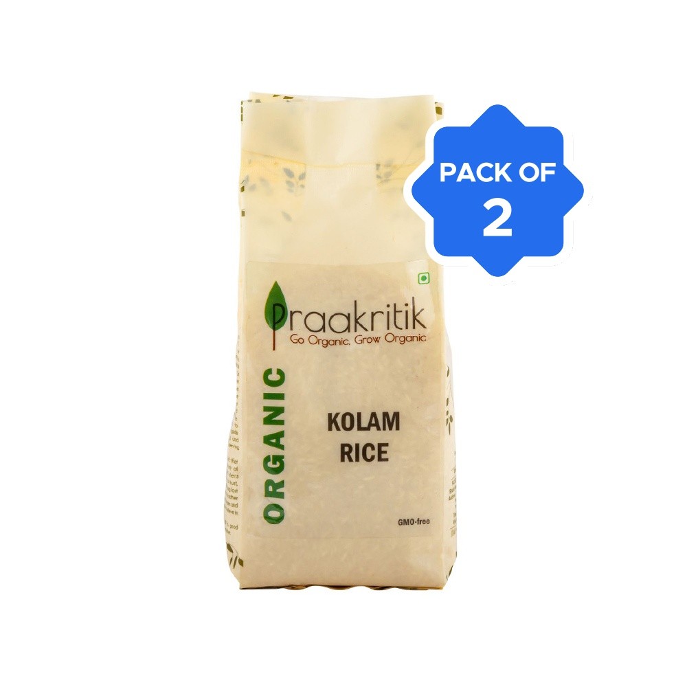 Praakritik Organic Kolam Rice - Pack of 2 Price - Buy Online at Best ...