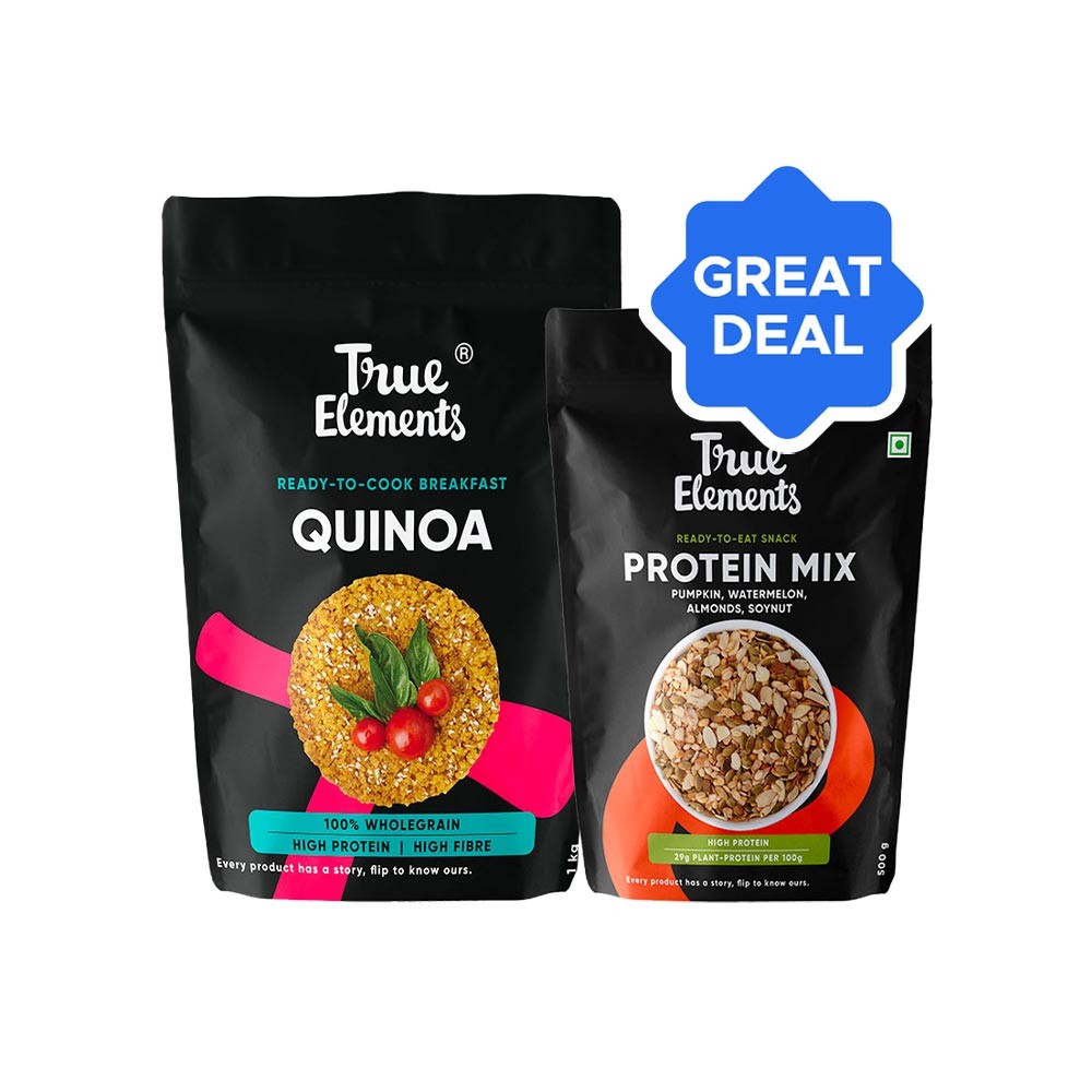 True Elements Protein Snack Mix + 100% Wholegrain Gluten-Free Quinoa ...