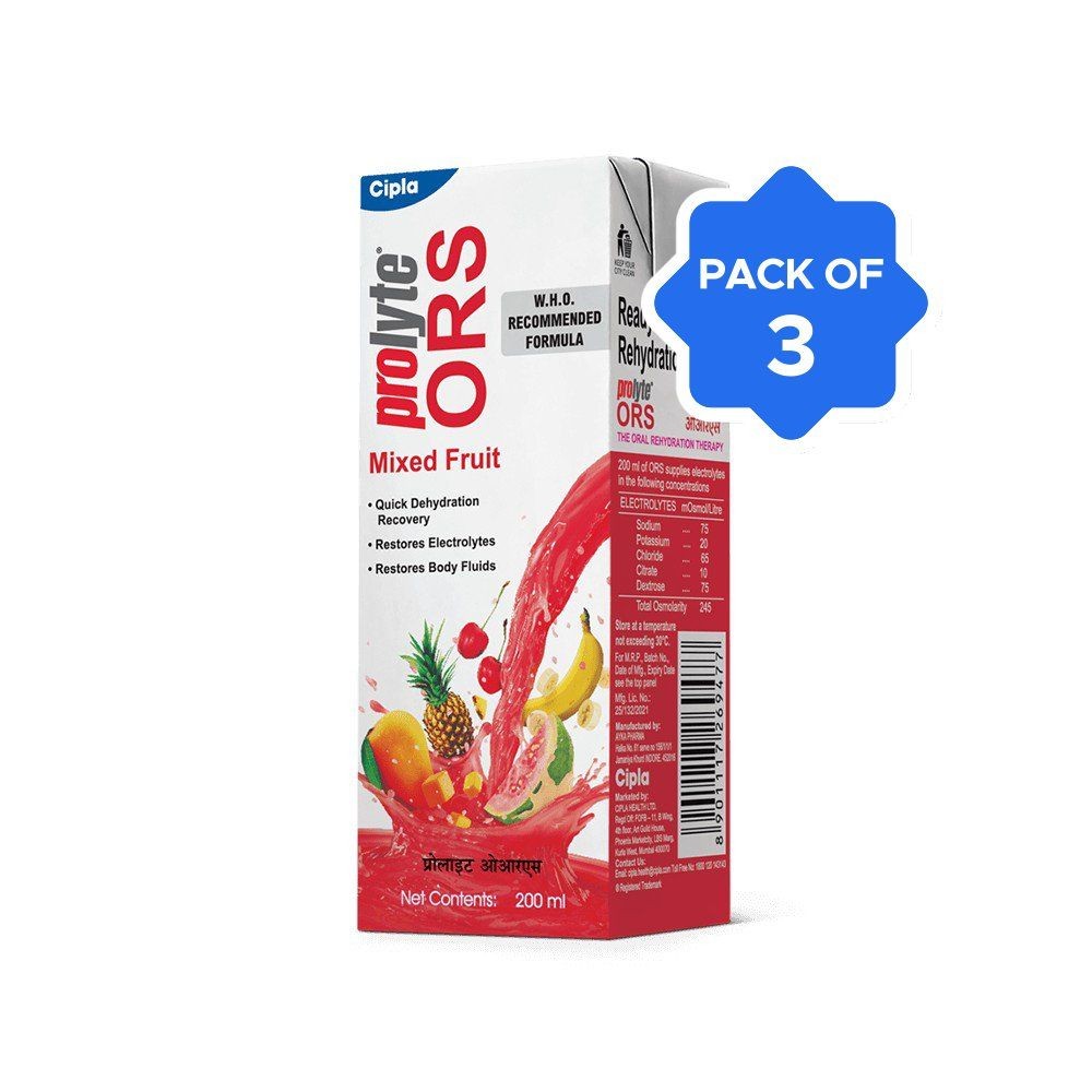 Prolyte Mixed Fruit ORS - Pack of 3 Price - Buy Online at Best Price in ...