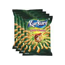 Kurkure Chilli Chatka Crisps - Pack of 4 Price - Buy Online at Best ...