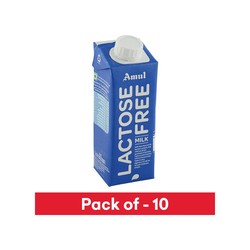 Amul Lactose Free Milk - Pack of 10 Price - Buy Online at ₹250 in India