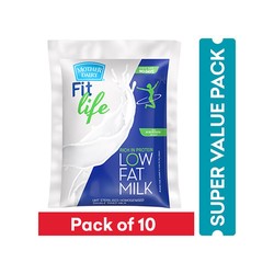 Mother Dairy Live Lite Double Toned Low Fat Milk (Polypack) - Pack of ...