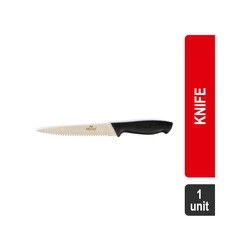 Nirosta Kitchen Stainless Steel Knife - Large Serration (Black) Price ...