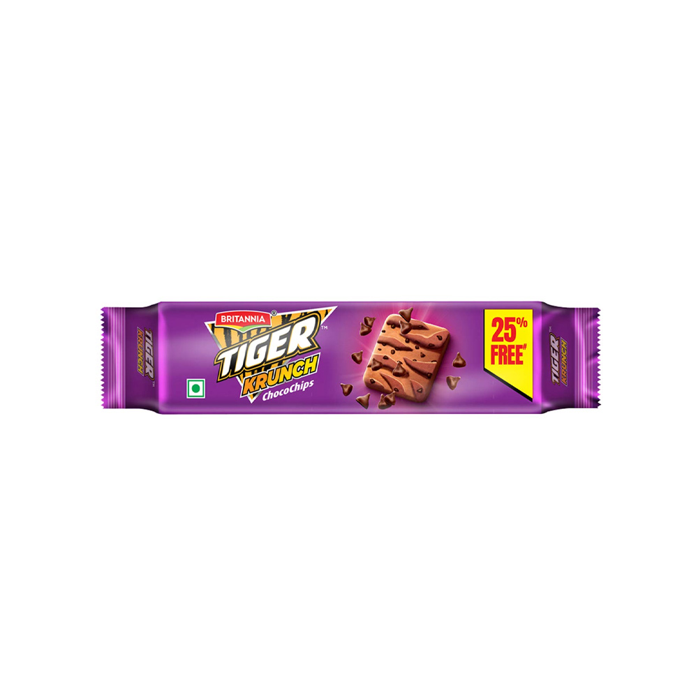 Britannia Tiger Krunch Chocochips Cookies Price - Buy Online at Best ...