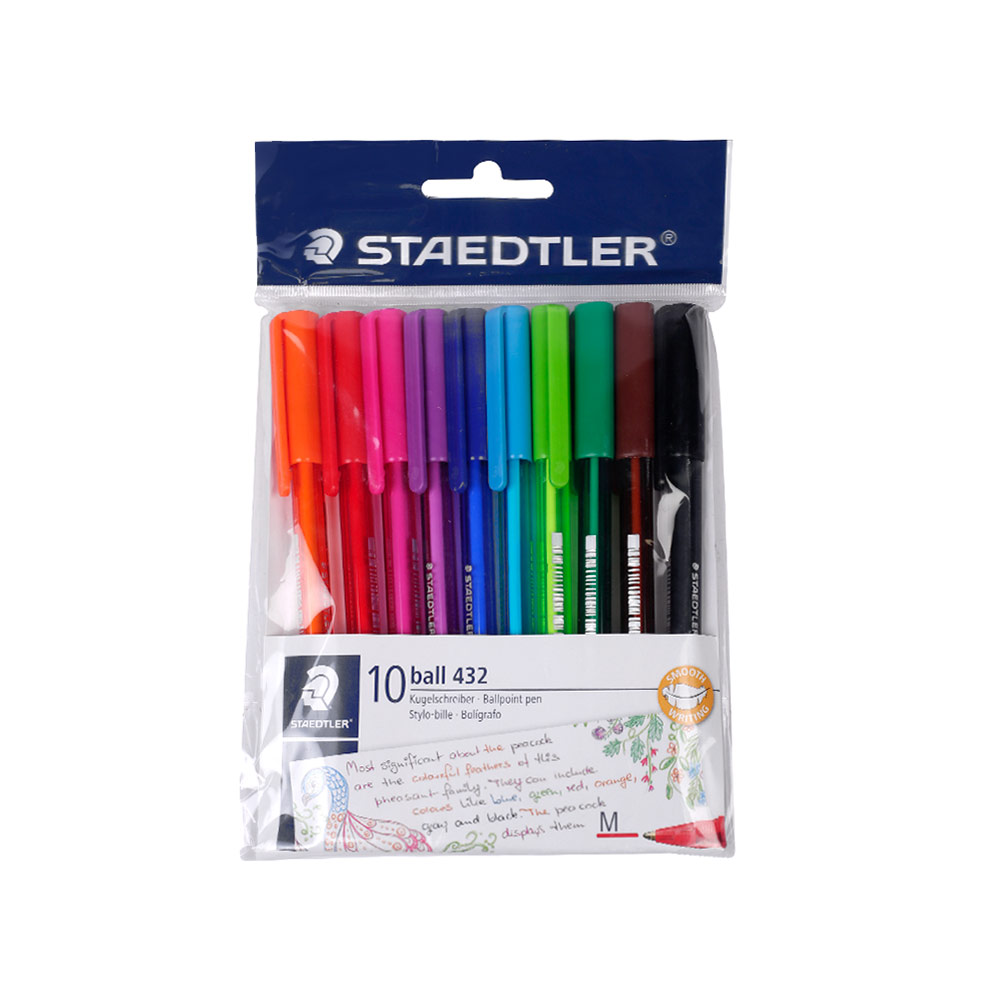 Staedtler Ball Point Pen Set - 10 Shades Price - Buy Online at Best ...