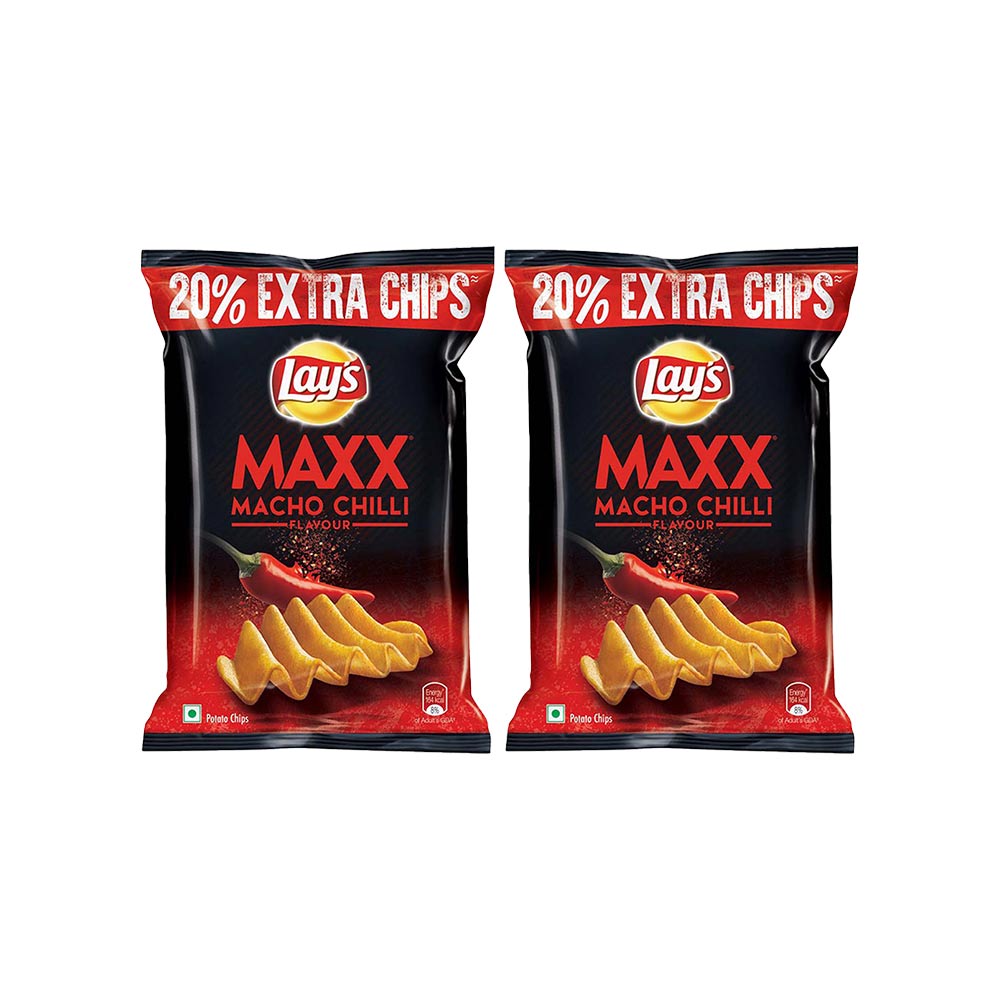 Lay's Maxx Macho Chilli Potato Chips - Pack of 2 Price - Buy Online at ...