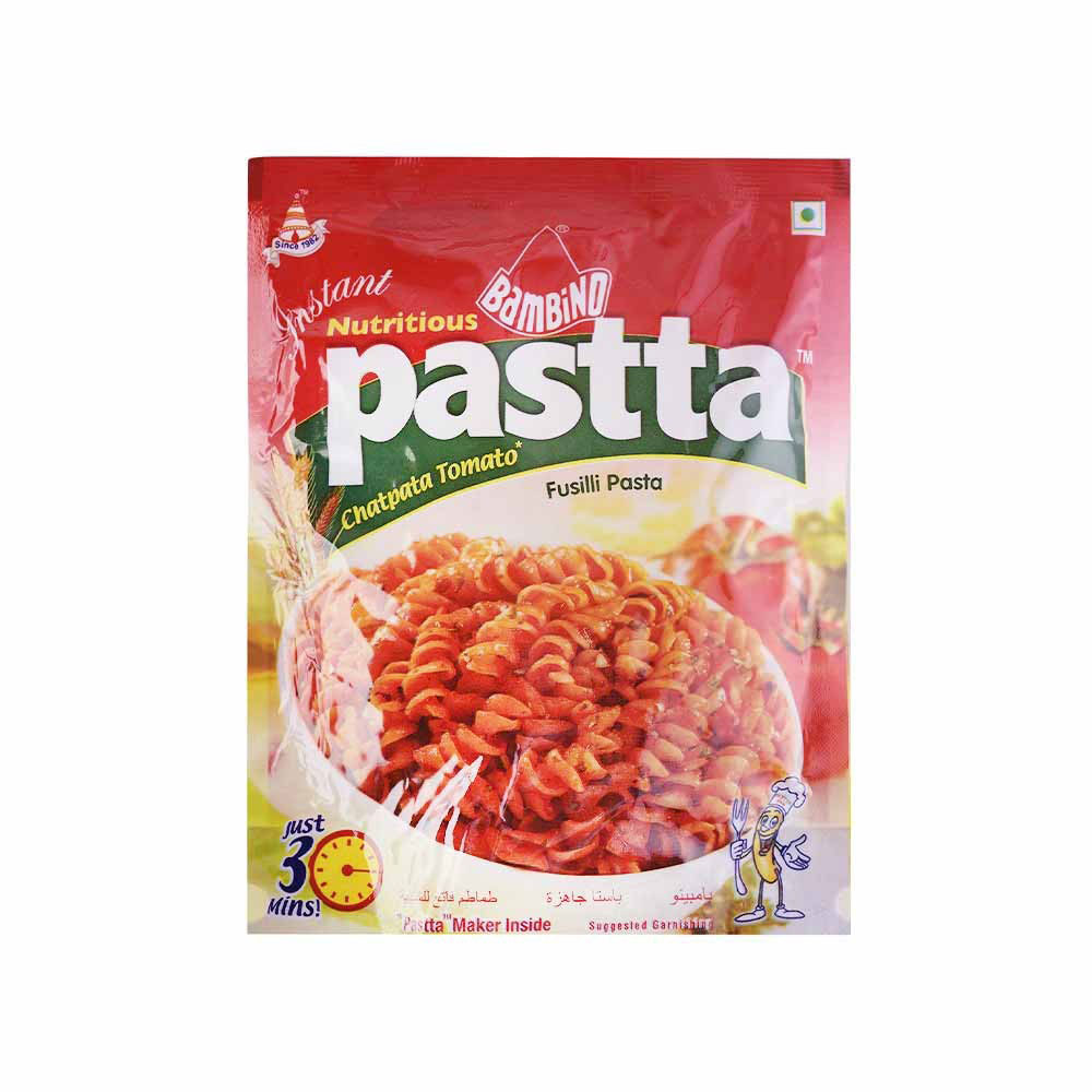 Bambino Chatpata Tomato Fusilli Instant Pasta Price - Buy Online at ...