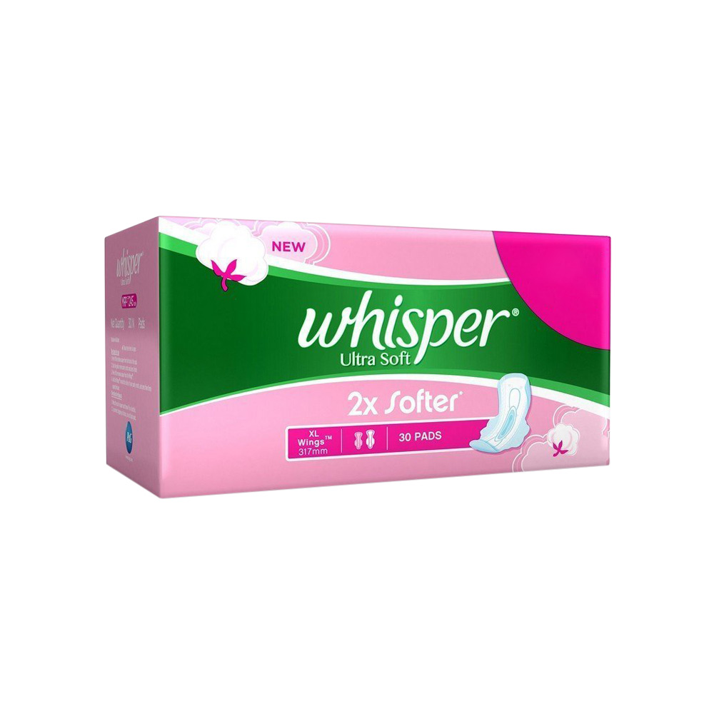Whisper Ultra Soft Sanitary Pads (Extra Large Wings) Price - Buy Online ...