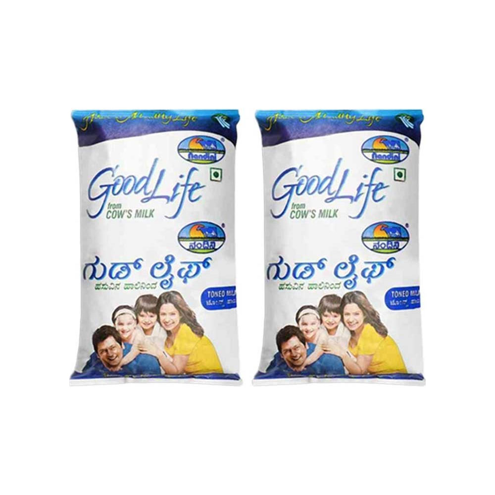 Nandini Good Life Cow Toned Milk - Pack of 2 Price - Buy Online at Best ...