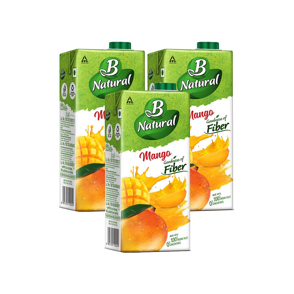 B Natural Mango Drink - Pack of 3 Price - Buy Online at Best Price in India