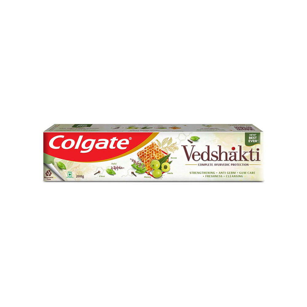 Colgate Vedshakti Ayurvedic, With Neem, Clove & Honey, Anti-Germ ...
