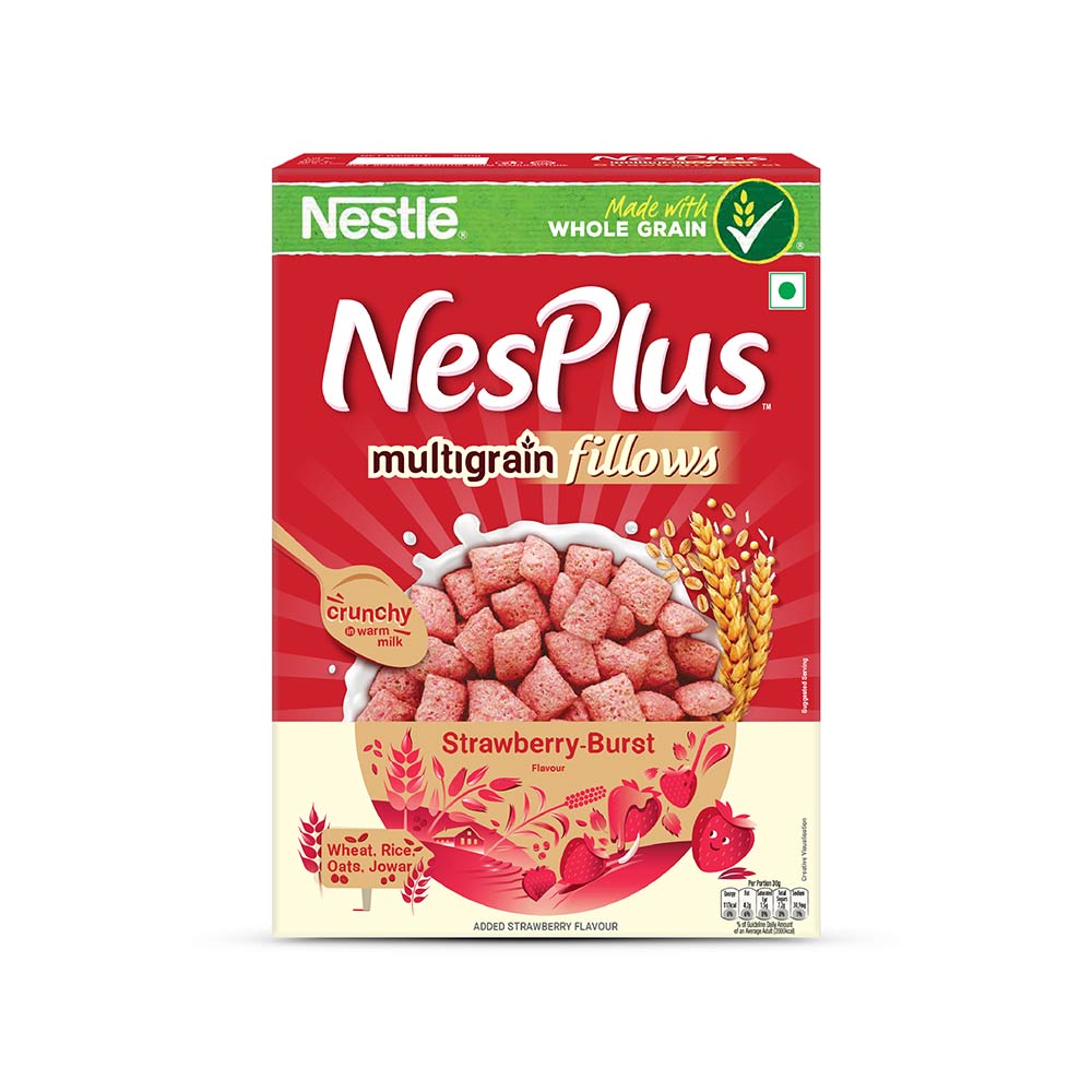 Nestle NesPlus Strawberry Burst Multigrain Fillows Cereal Price - Buy ...