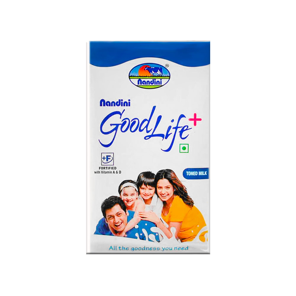 Nandini Goodlife Toned Milk - Pack of 12 Price - Buy Online at Best ...