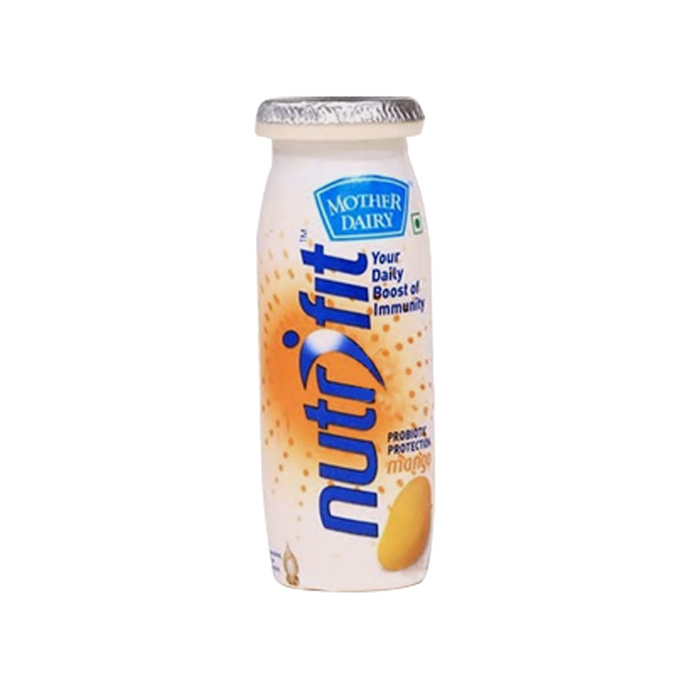 Mother Dairy Nutri Fit Probiotic Drink Mango Lassi - Pack of 4 Price ...