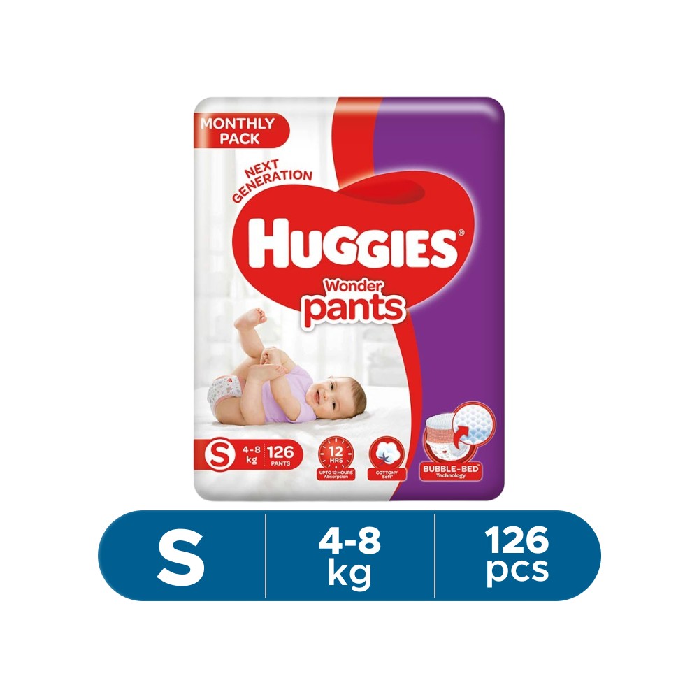 Huggies Wonder Pants Mega Jumbo Pack Diaper (S) Price - Buy Online at ...