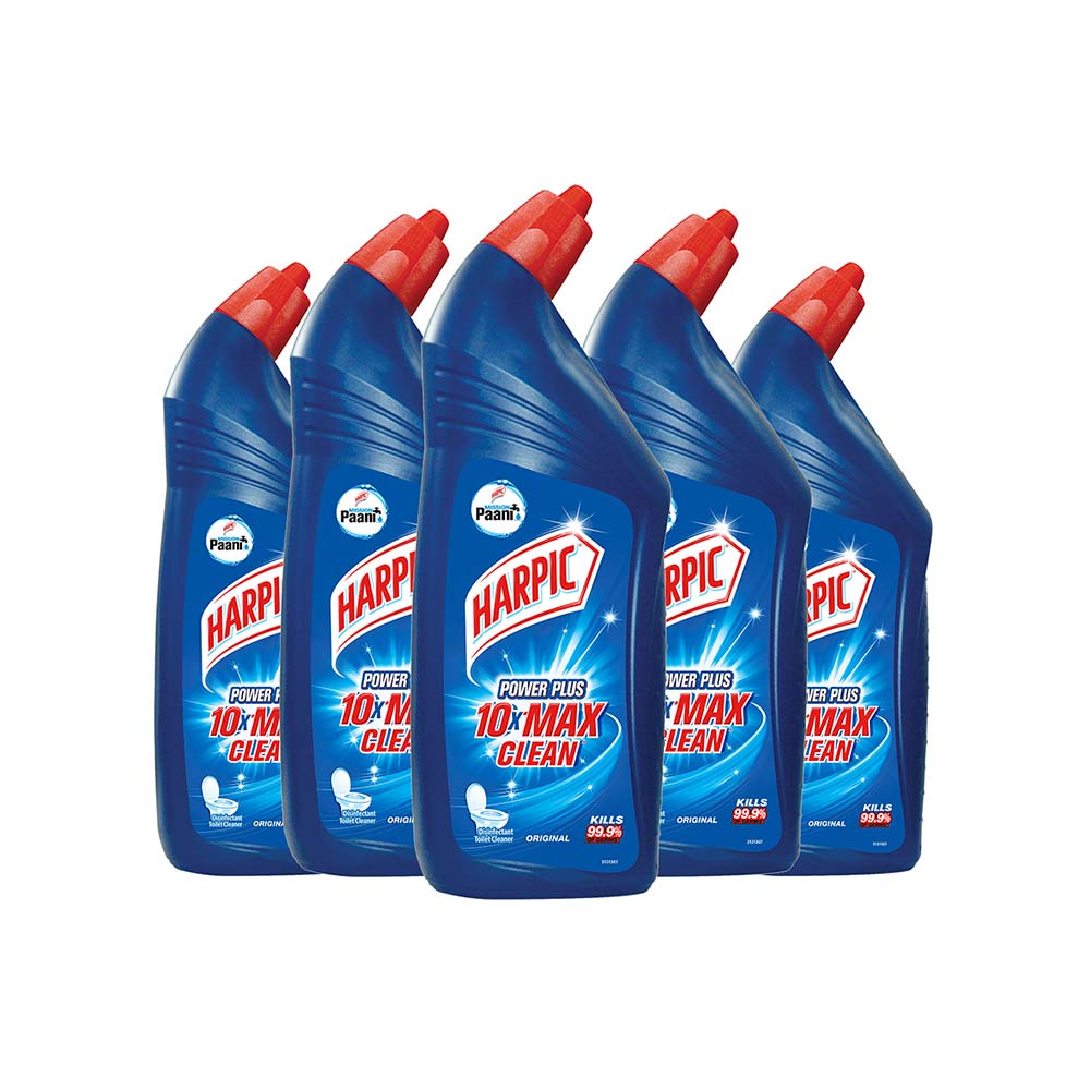 Harpic 10x Disinfectant Liquid Toilet Cleaner - (Original) - Pack of 5 ...