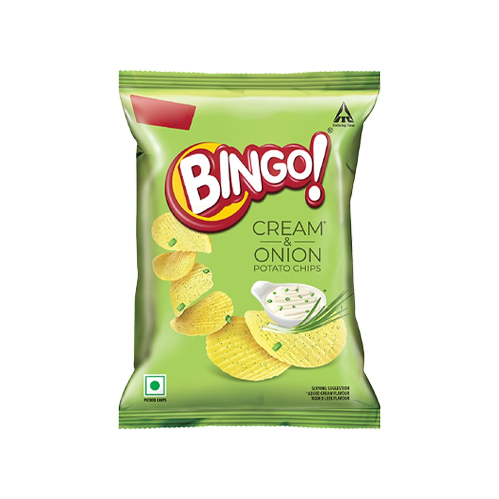 Bingo Cream & Onion Potato Chips - Pack of 4 Price - Buy Online at Best ...
