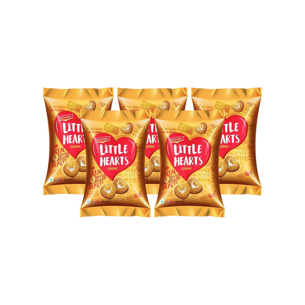 Britannia Little Hearts Classic Biscuit - Pack of 5 Price - Buy Online ...