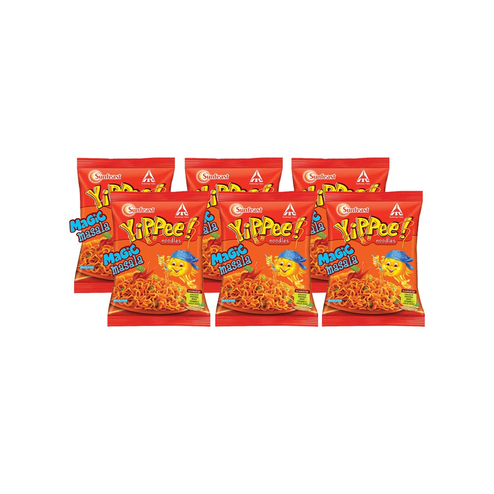 Yippee Magic Masala Instant Noodles - Pack of 6 Price - Buy Online at ...