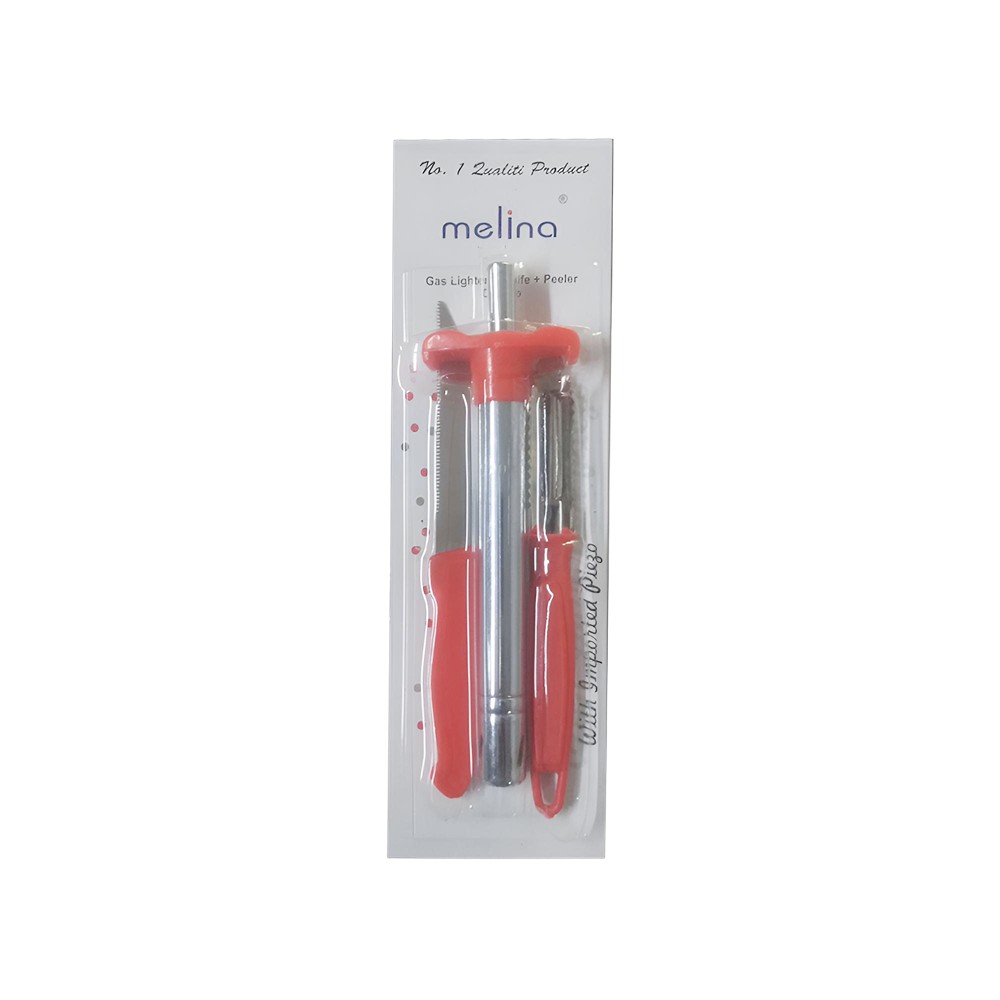 Melina Stainless Steel Kitchen Tool Set (Gas Light + knife + Peeler ...