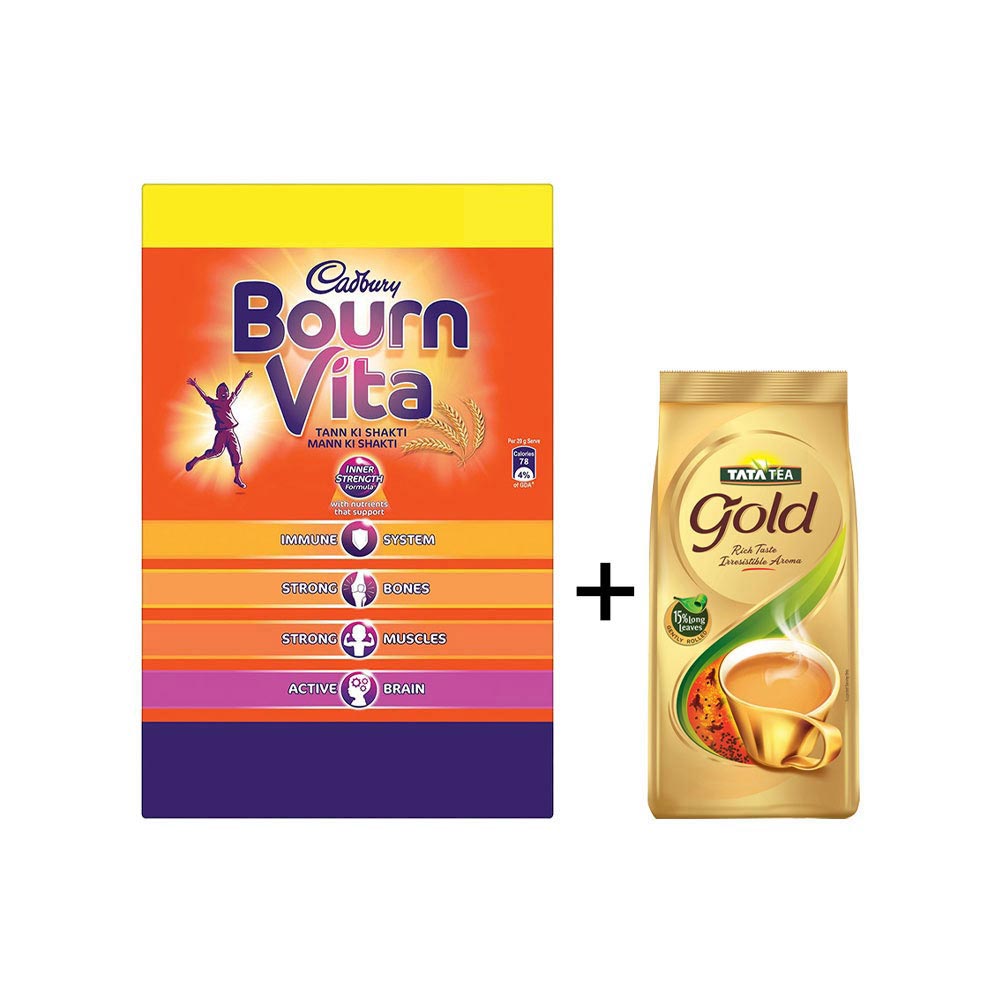 Bournvita Chocolate Health Drink - Free Tata Gold Tea Price - Buy ...