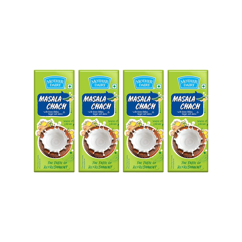 Mother Dairy Spiced Salted Buttermilk - Pack of 4 Price - Buy Online at ...