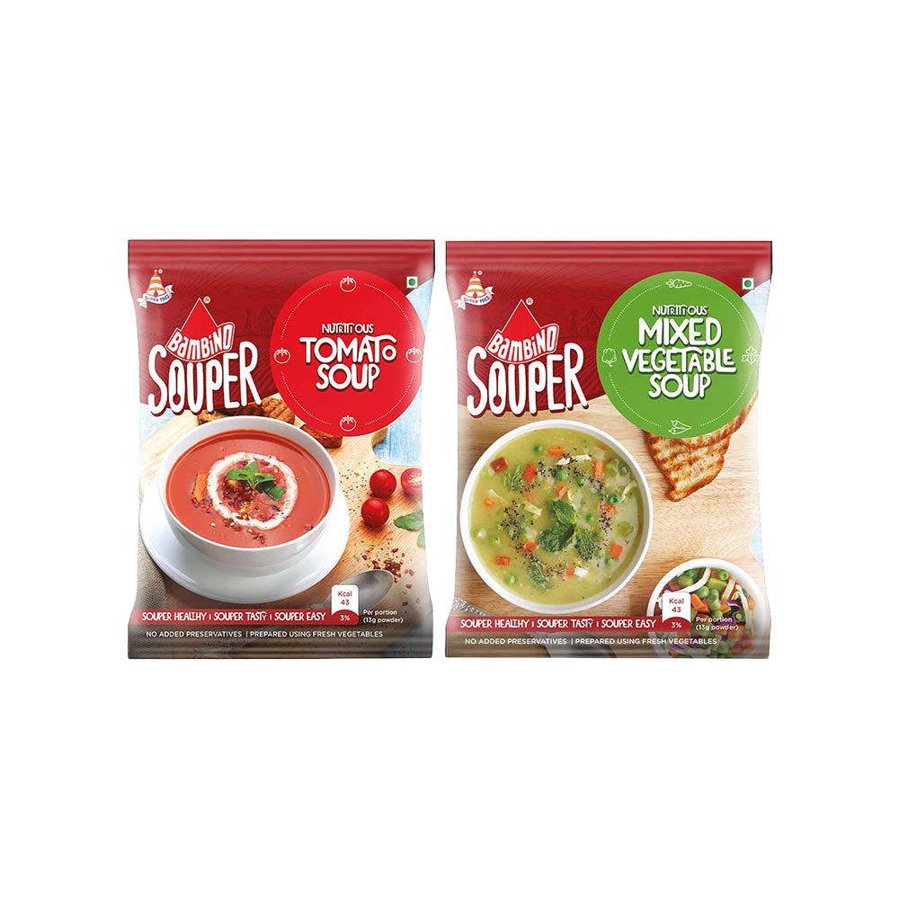 Bambino Mixed Vegetable Soup + Tomato Soup Combo Price - Buy Online at ...