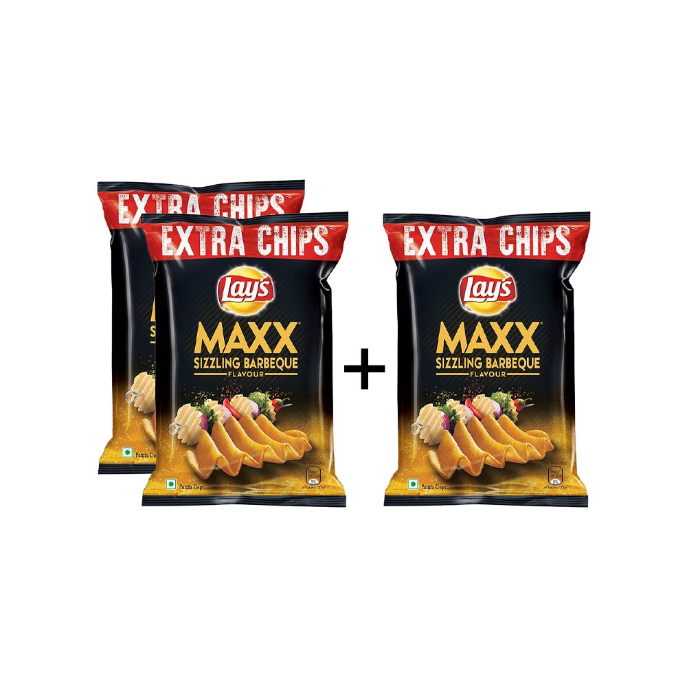 Lay's Maxx Sizzling Barbeque Potato Chips - Buy 2 Get 1 Free Price ...