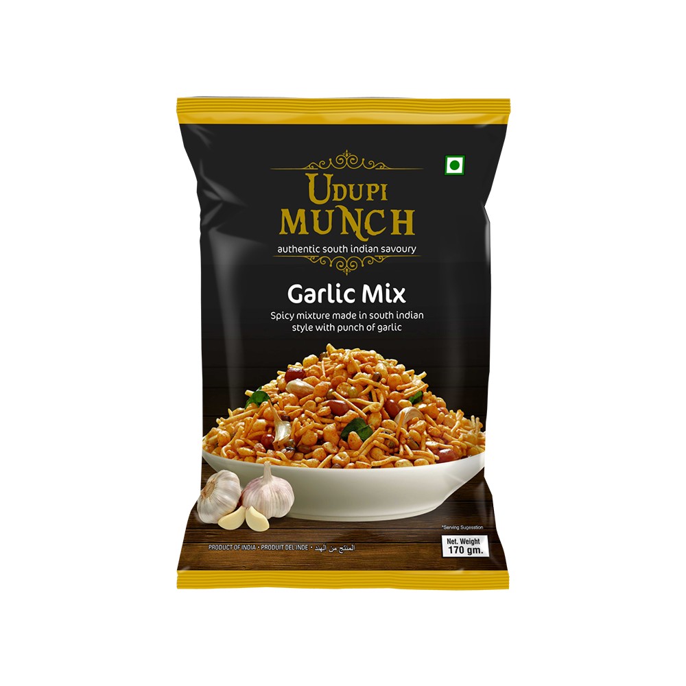 Udupi Munch Garlic Mixture Namkeen Price - Buy Online at Best Price in ...