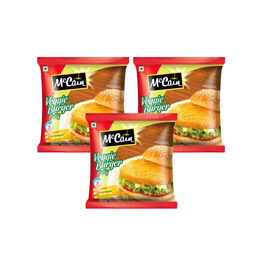 McCain Veg Burger Patty (Frozen) - Pack of 3 Price - Buy Online at Best ...