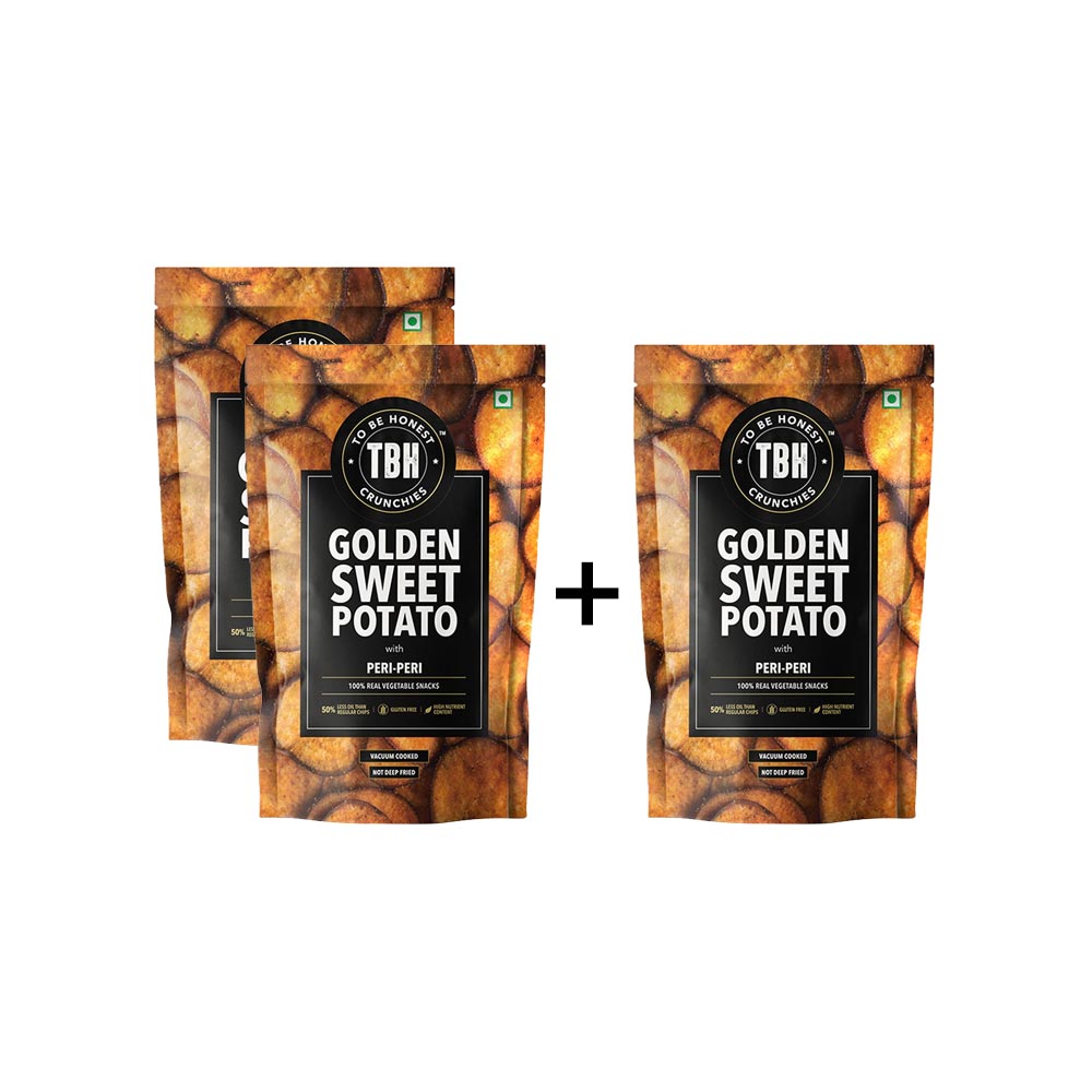 To Be Honest Golden Sweet Potato Chips with Peri Peri - Buy 2 Get 1 ...