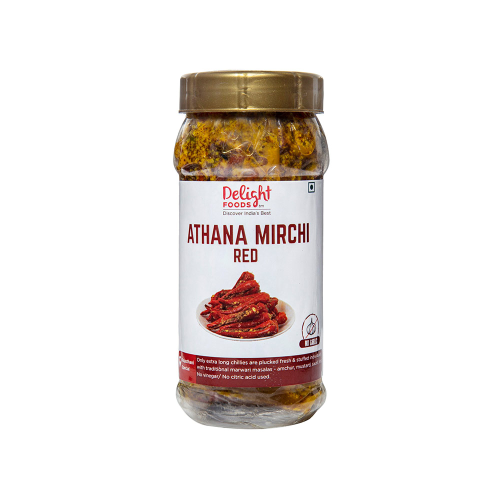 Delight Foods Athana Red Mirchi Pickle Price - Buy Online at Best Price ...