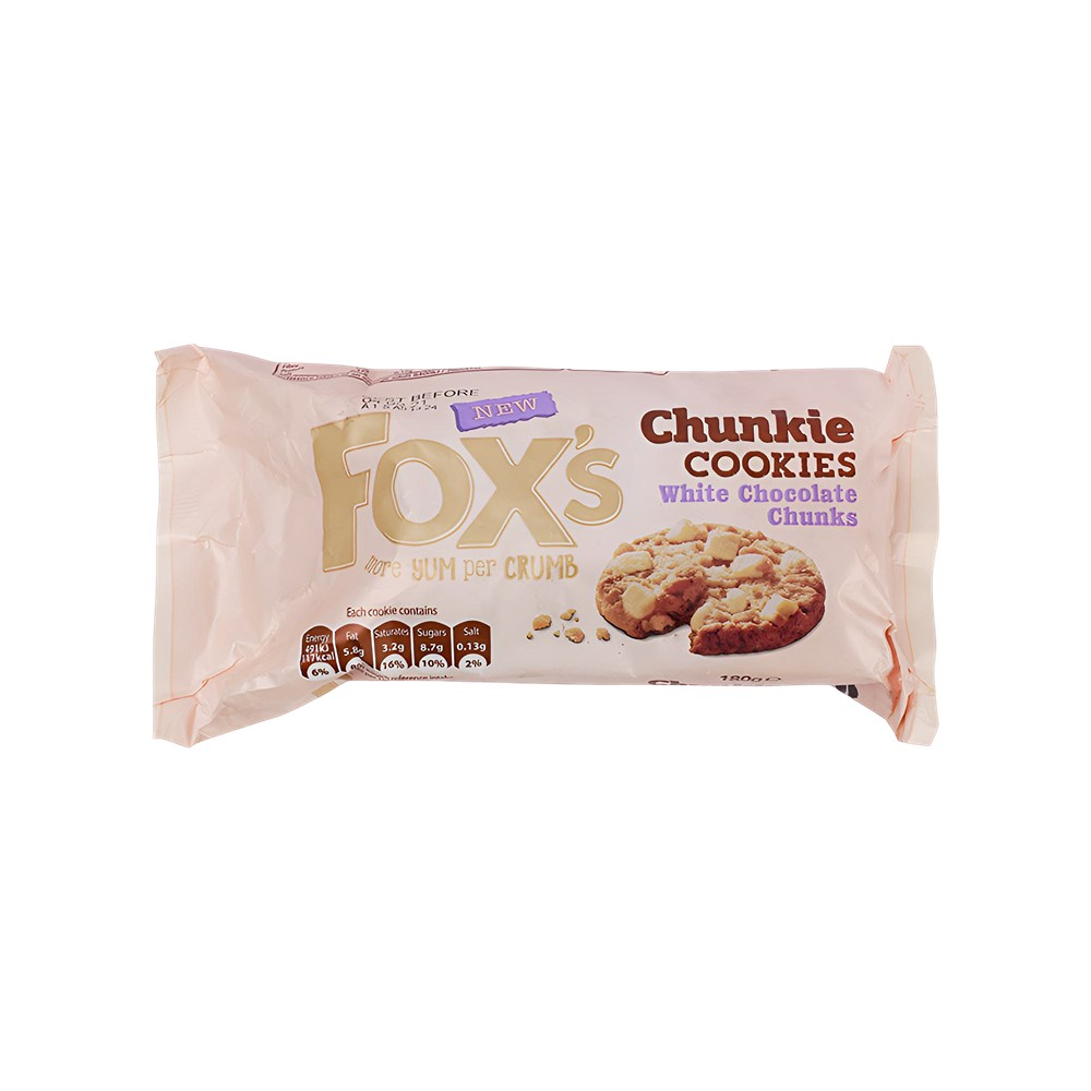Fox's White Chocolate Chunks Cookies Price - Buy Online at Best Price ...
