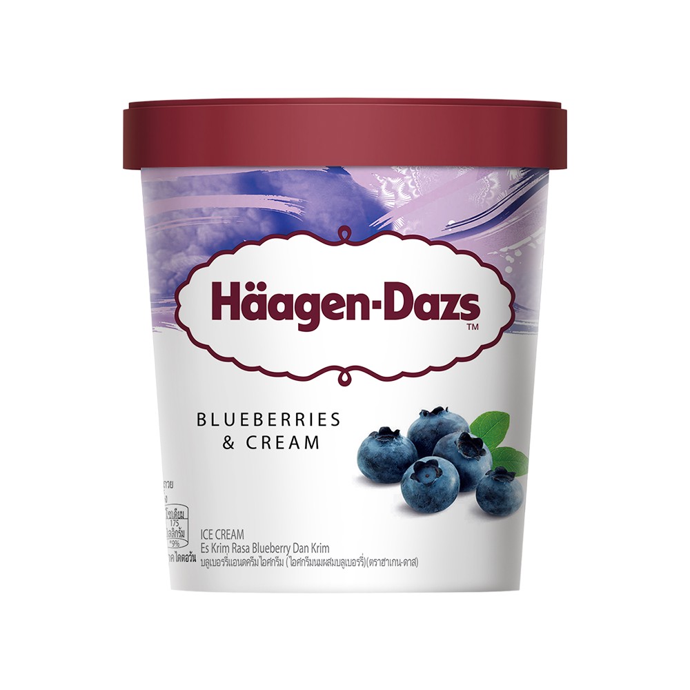 Haagen-Dazs Blueberries & Cream Ice Cream Tub Price - Buy Online at ...