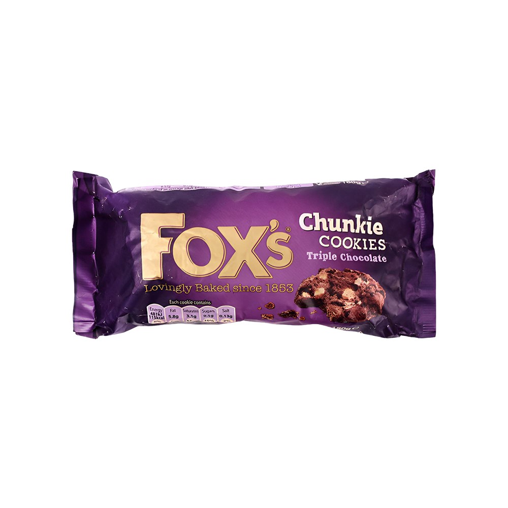 Fox's Triple Chocolate Chunkie Cookies Price - Buy Online at Best Price ...