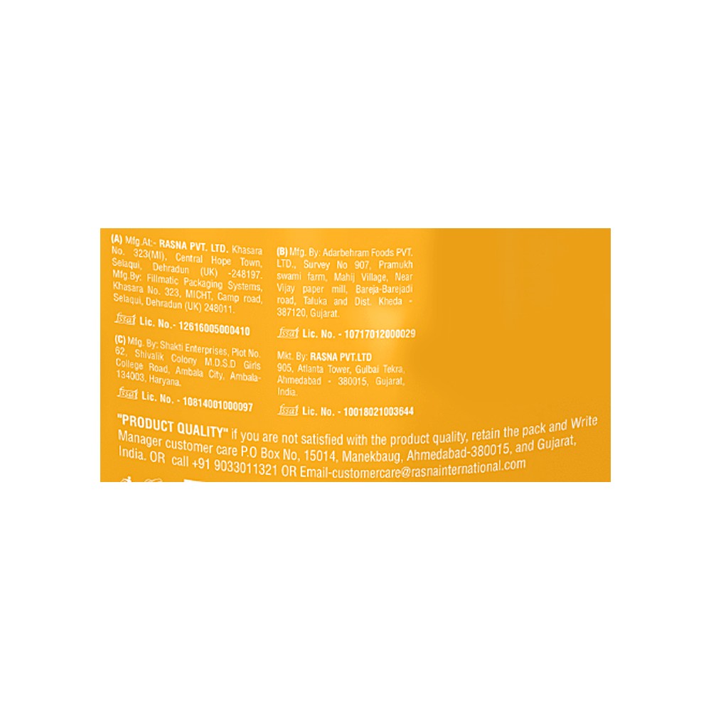 Rasna Fruit Plus Mango Concentrated Drink Mix - Pack of 2 Price - Buy ...